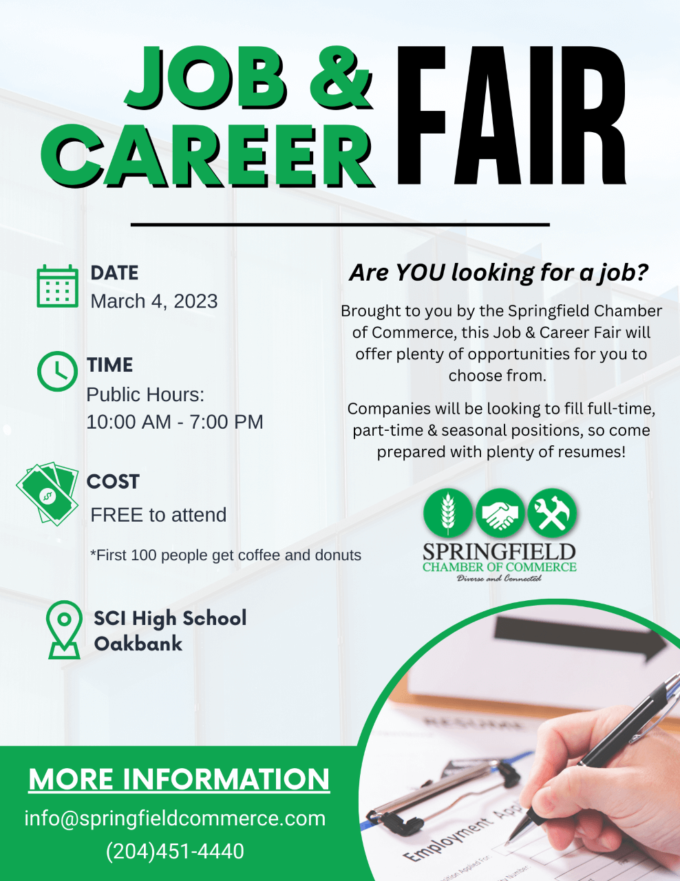 Job Fair – Springfield Chamber of Commerce