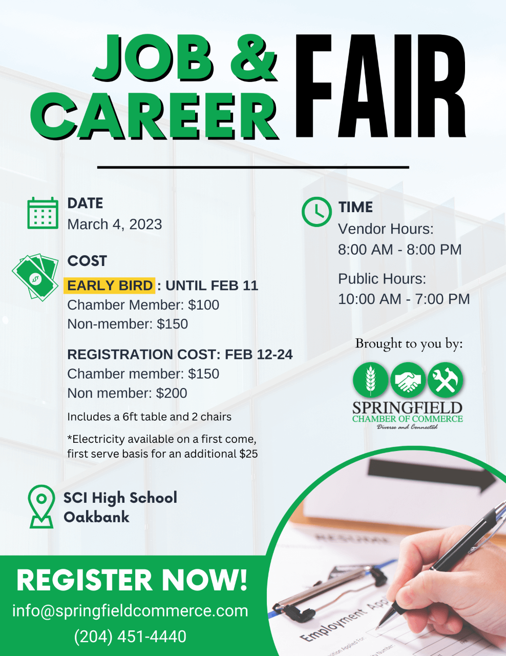Job Fair – Springfield Chamber of Commerce